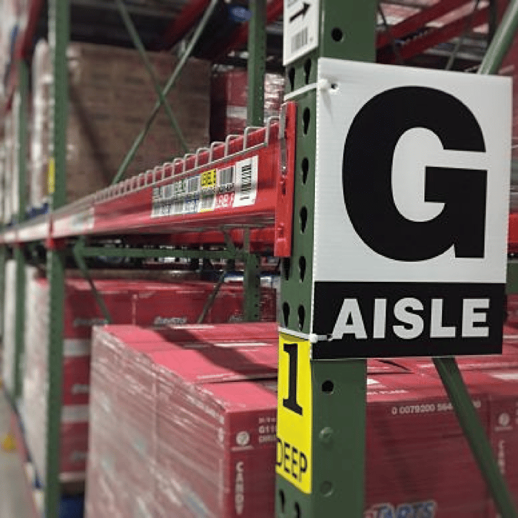 Custom Warehouse Signs: Aisle, Rack & Safety Signs